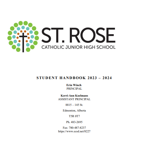St. Rose Student Handbook 2023 2024